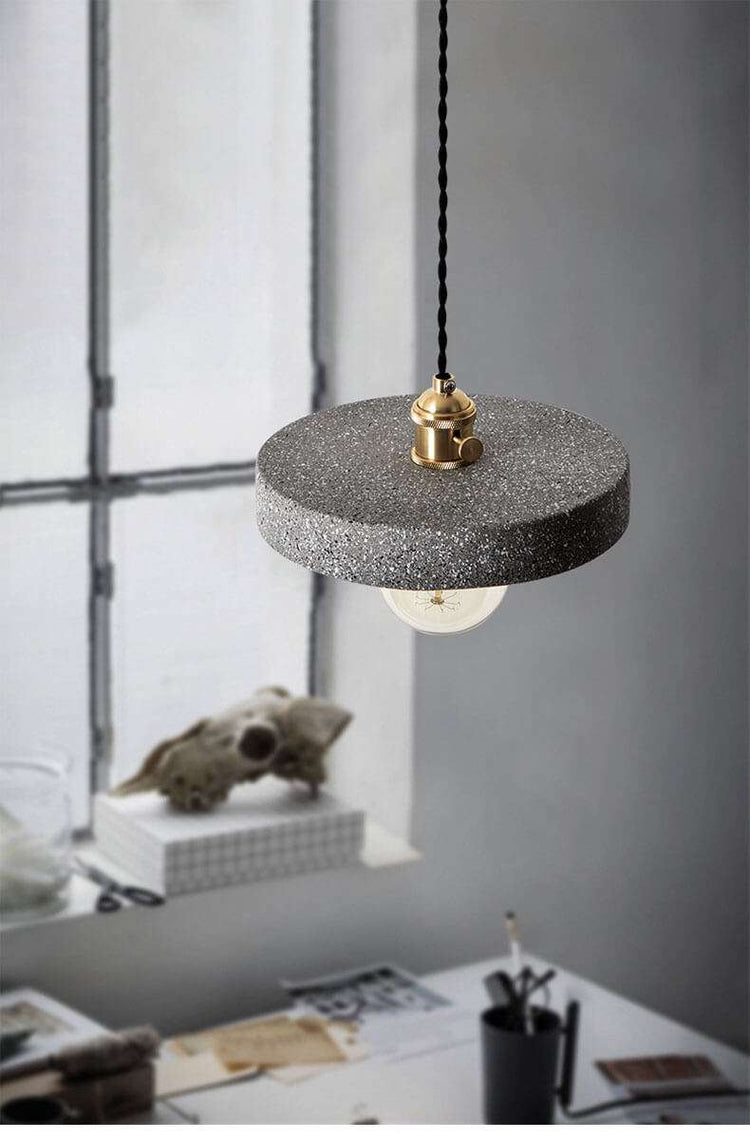 Minimalist Elegance: Cement LED Pendant Lamp - Loft Industrial Style ...