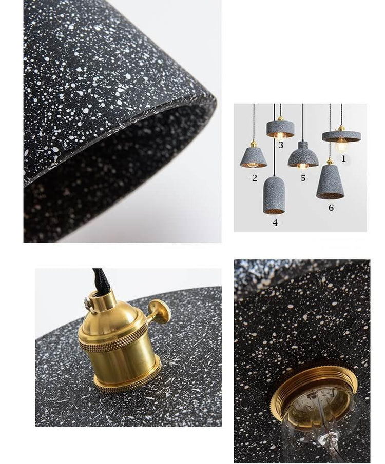 Minimalist Elegance: Cement LED Pendant Lamp - Loft Industrial Style ...