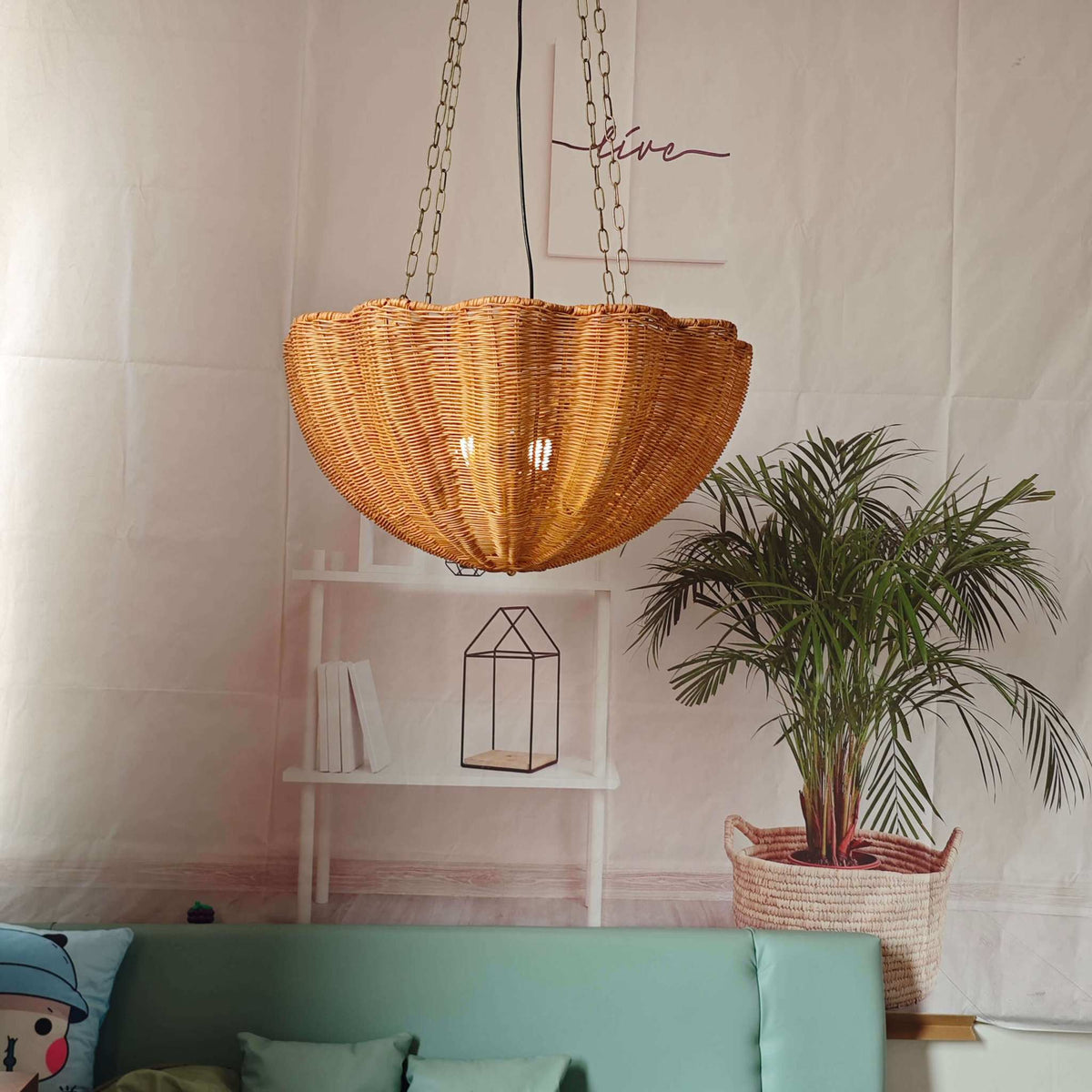 Rattan Hanging Basket Lamp - Artful Pendant Light Design – arclightsdesign