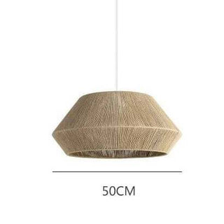 Hemp Rope Light Fixtures - Vintage Hand-woven Pendant Light ...